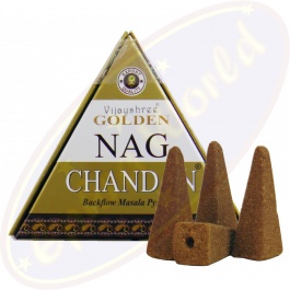 Vijayshree Golden Nag Chandan Rückflussräucherkegel