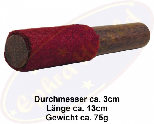Filzklöppel/Filzschläger Filko rot 13cm für Klangschalen