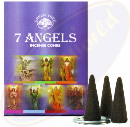 Green Tree 7 Angels Räucherkegel - Räucherpyramiden