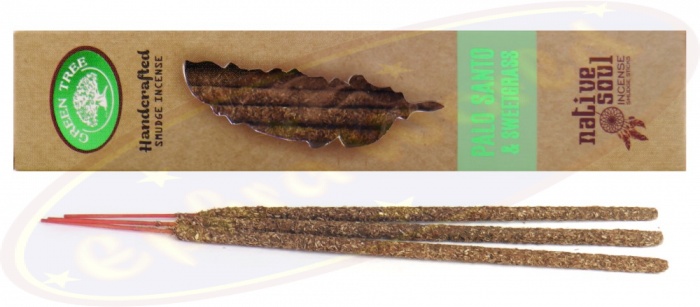 Green Tree Native Soul Palo Santo & Sweetgrass Smudge Räucherstäbchen