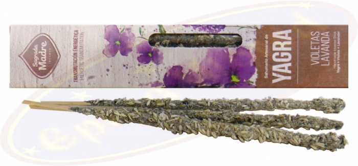 Sagrada Madre Yagra Veilchen & Lavendel Smudge Räucherstäbchen