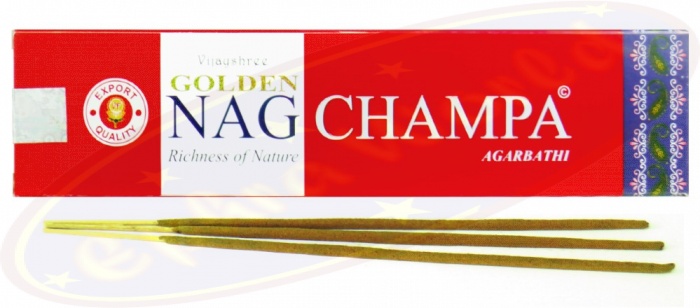 Vijayshree Golden Nag Champa Agarbathi Räucherstäbchen 40g