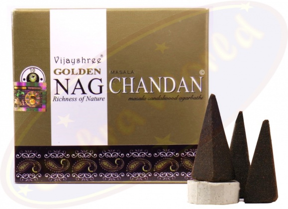 Räucherkegel Vijayshree Golden Nag Chandan