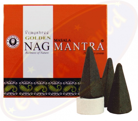 Vijayshree Golden Nag Mantra Räucherkegel