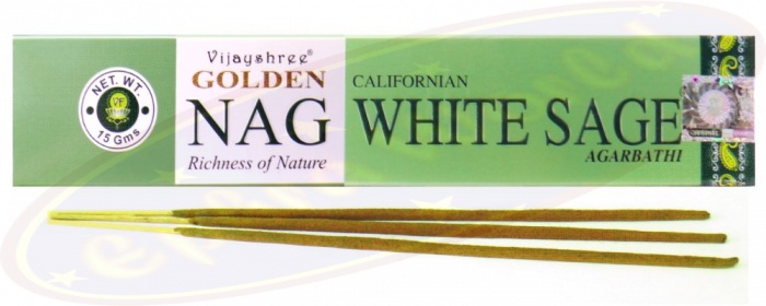 Vijayshree Golden Nag Californian White Sage Masala Räucherstäbchen